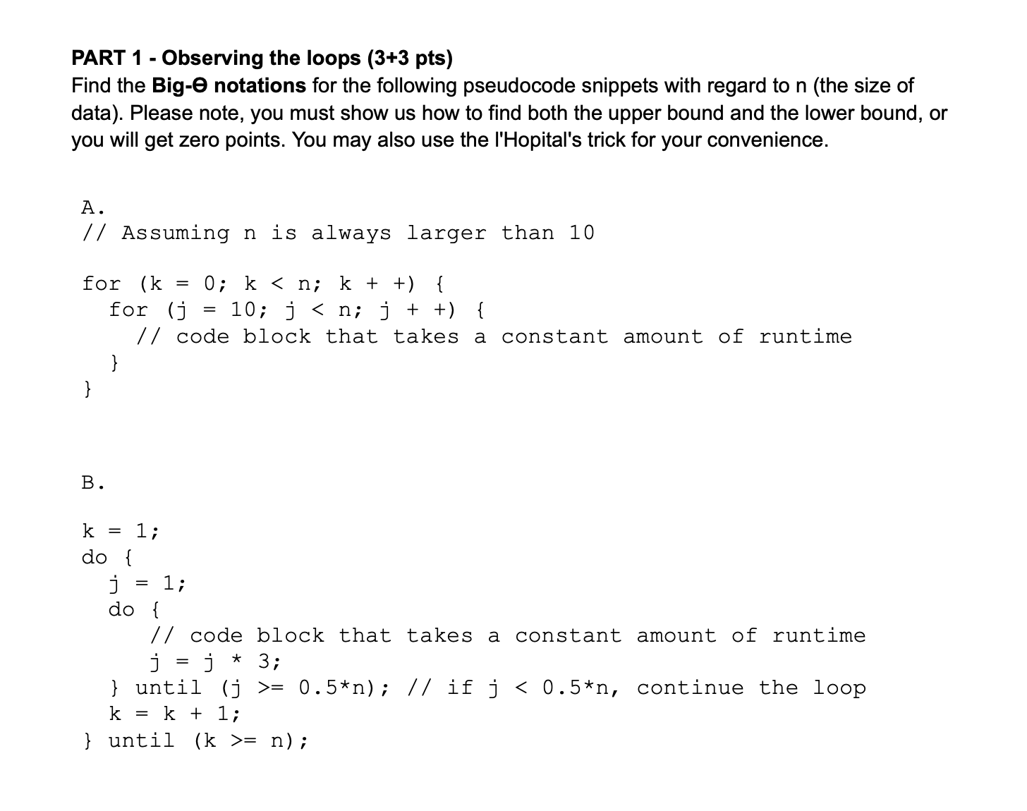 Solved PART 1 - ﻿Observing the loops ( 3+3 ﻿pts)Find the | Chegg.com