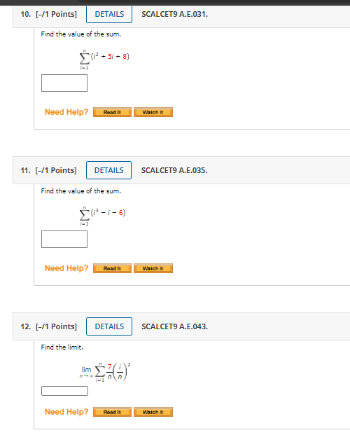 Solved SCALCET9 A.E.031. 10. [-/1 Points) DETAILS Find the | Chegg.com