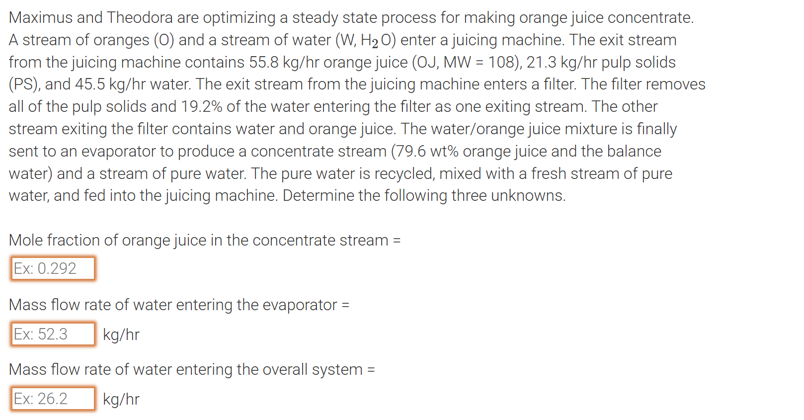 Maximus and Theodora are optimizing a steady state | Chegg.com