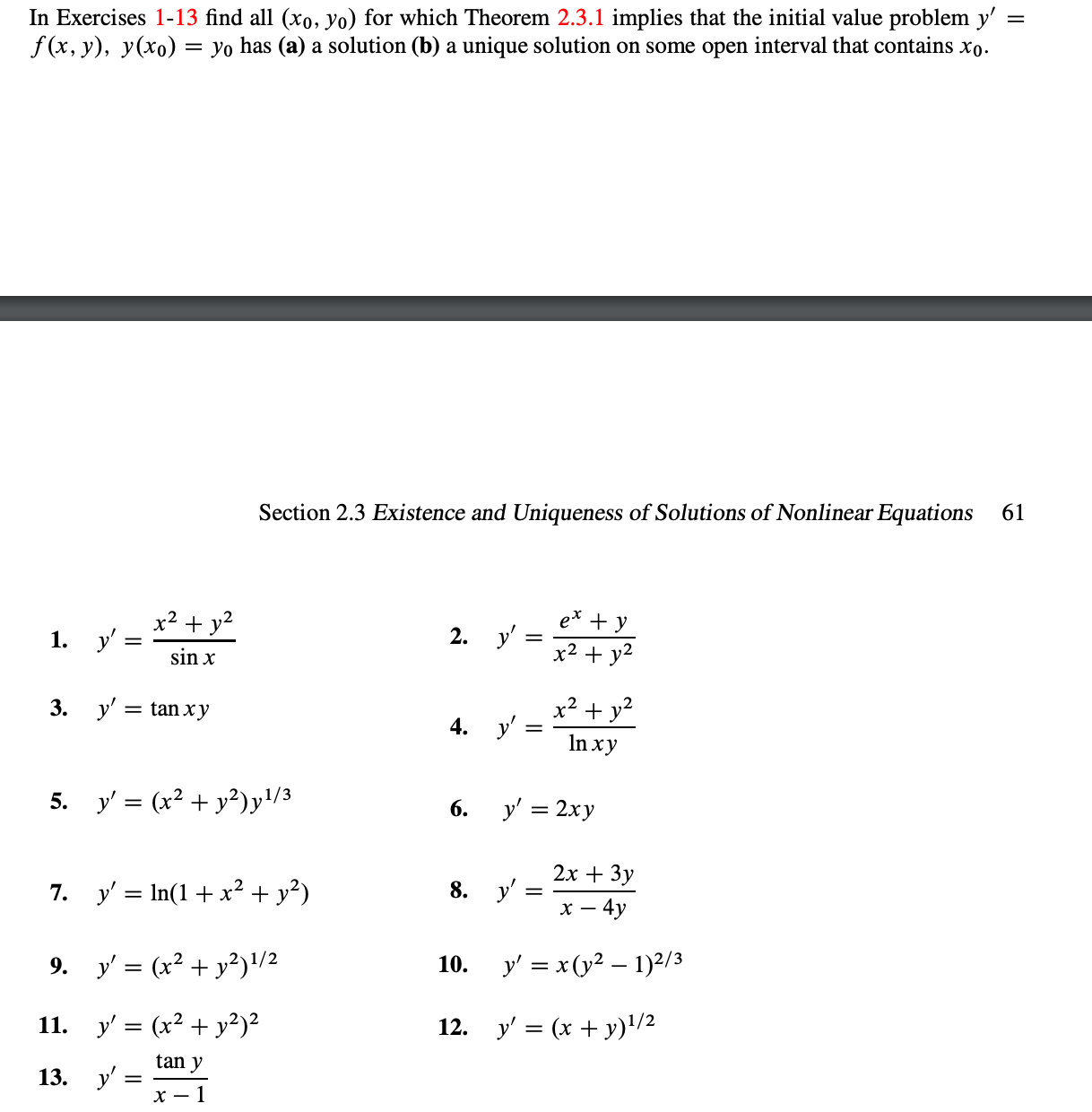 Solved Please complete questions 1,7,13...Thank you! | Chegg.com