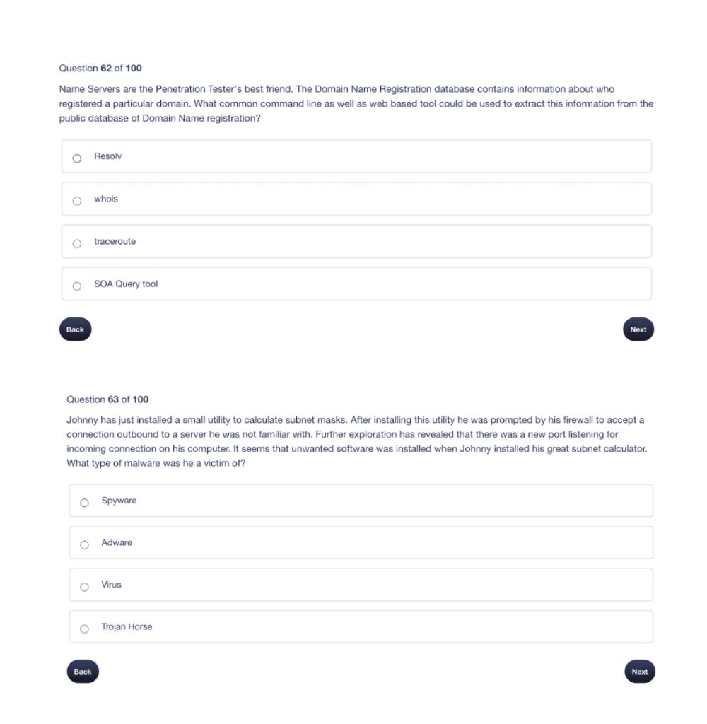 Solved Question 60 of 100 What is NOT a reason that Netcat | Chegg.com
