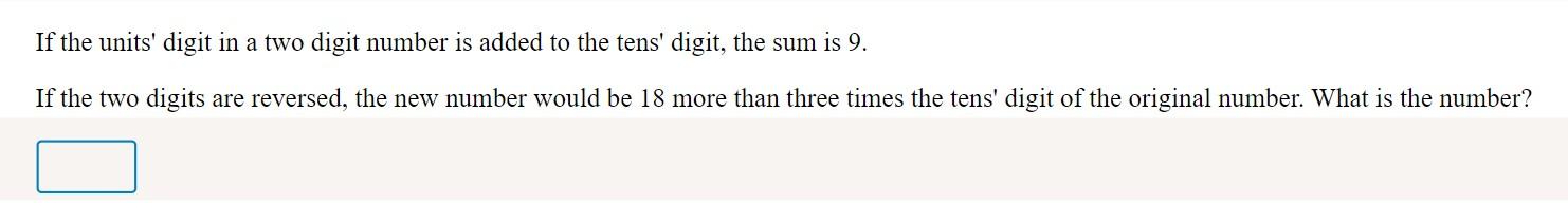 Solved If the units' digit in a two digit number is added to | Chegg.com