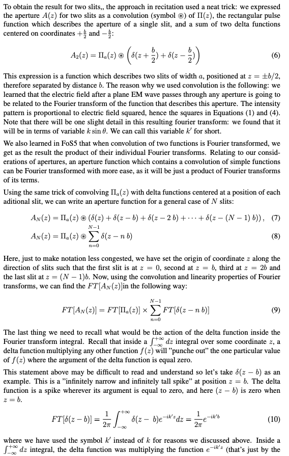 (30 points) Deriving the formulas for interference | Chegg.com