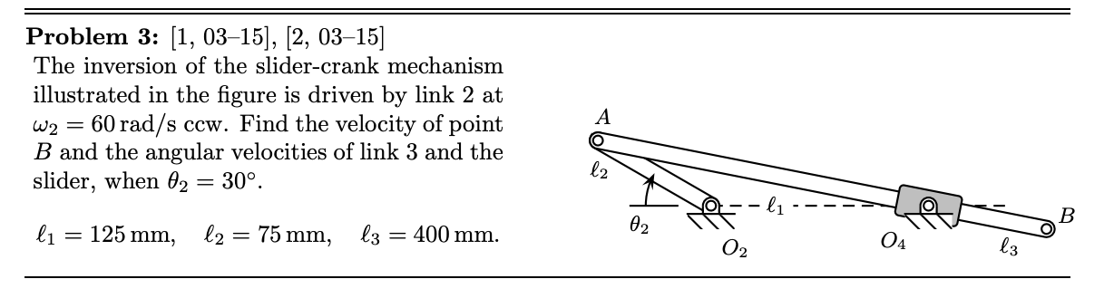 Solved Problem 3: [1, 03–15], [2, 03–15] The inversion of | Chegg.com