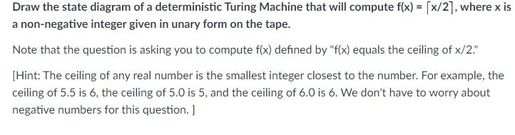Solved Draw the state diagram of a deterministic Turing | Chegg.com