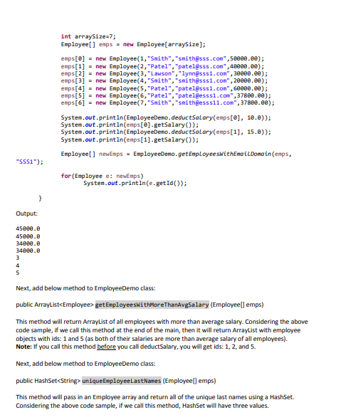 Solved Create Package Com Create Class Employee In Com