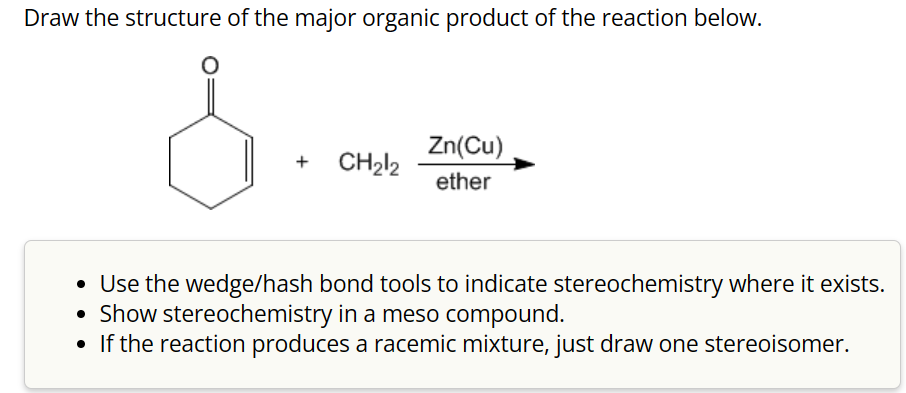 Solved raw the structure of the major organic product of the | Chegg.com