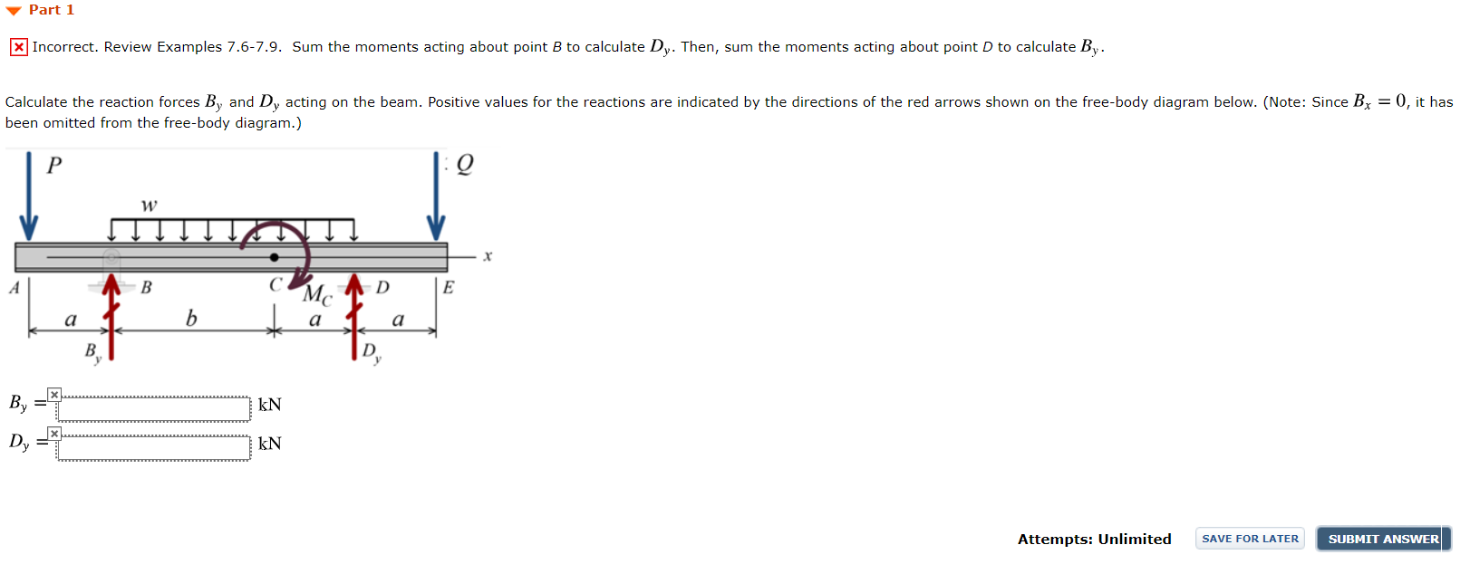 Solved Use the graphical method to construct the shear-force | Chegg.com