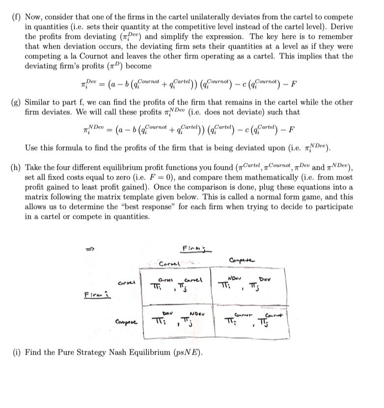 Solved 3. A Cournot Game of Competing in Quantities w/ Fixed | Chegg.com