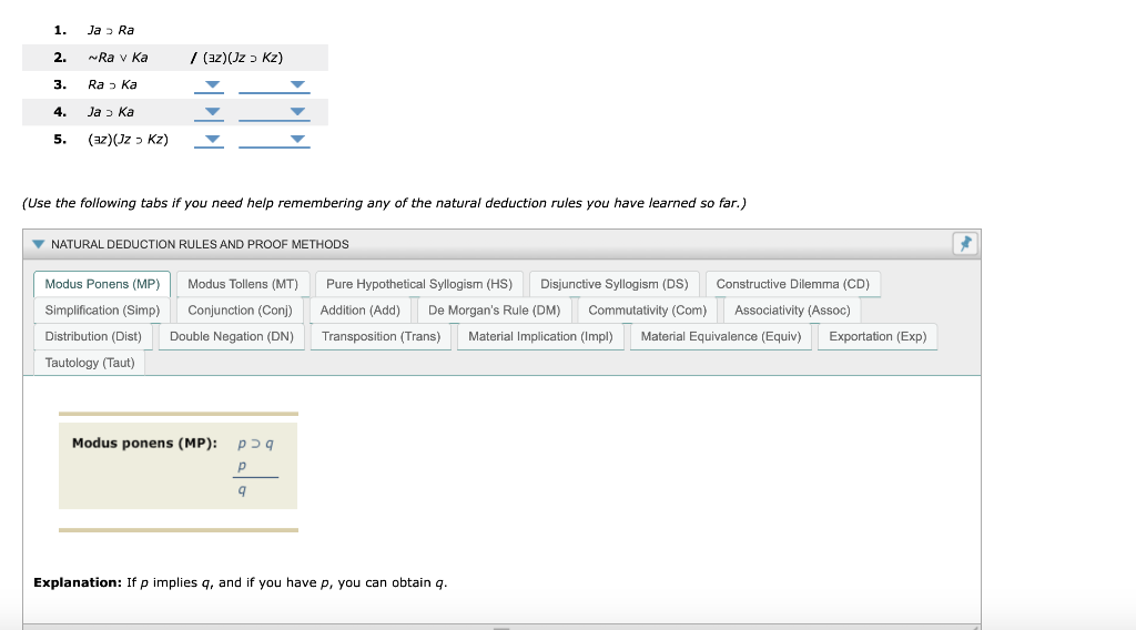 Solved 3. Existential Generalization (EG) Existential | Chegg.com