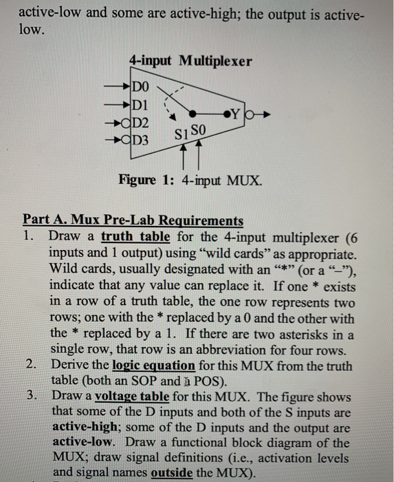 Solved active-low and some are active-high; the output is | Chegg.com