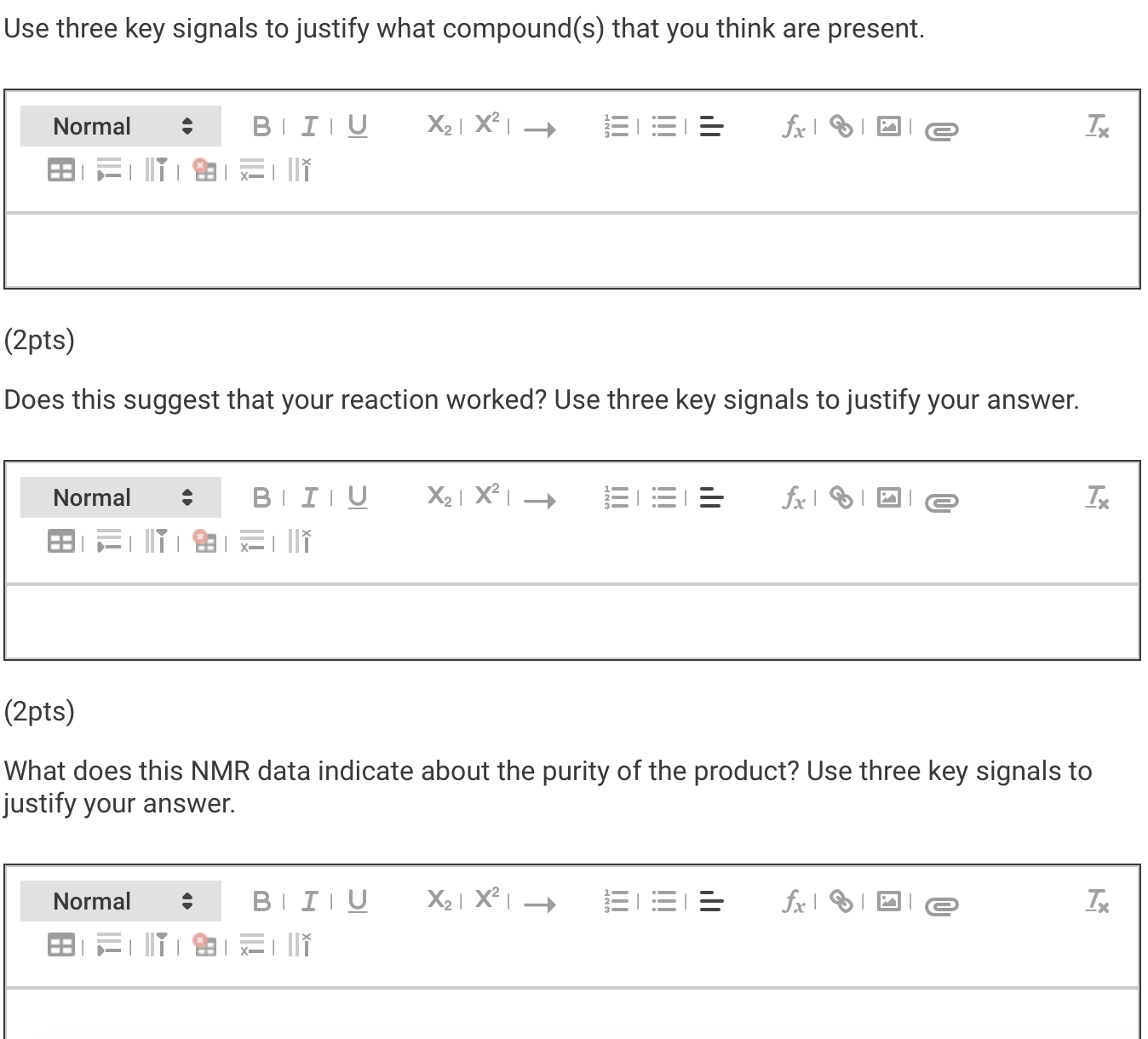 Use three key signals to justify what compound(s) | Chegg.com