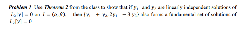 Solved Problem 1 Use Theorem 2 from the class to show that | Chegg.com