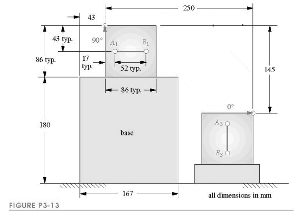Solved Design a mechanism to move the object in figure P3-13 | Chegg.com