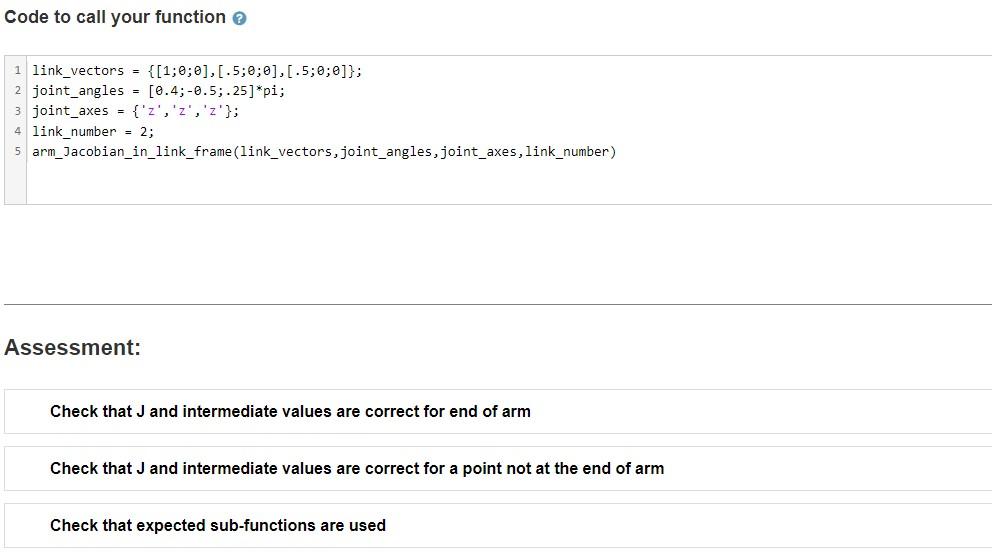 Use the vector and rotation functions you created | Chegg.com