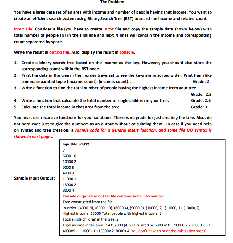 Solved The Problem: You have a large data set of an area | Chegg.com