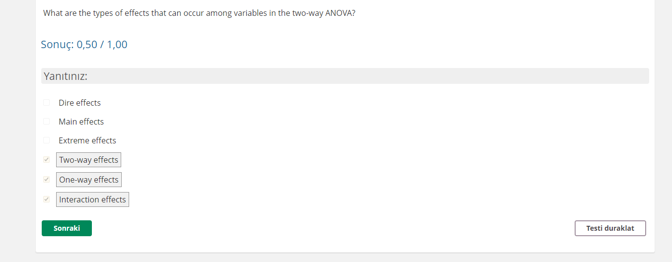 Solved What are the types of effects that can occur among | Chegg.com