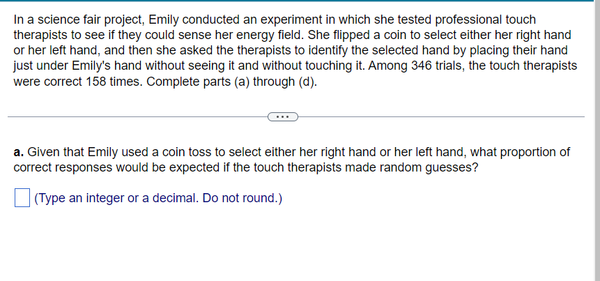 Solved b. Using Emily's sample results, what is the best | Chegg.com