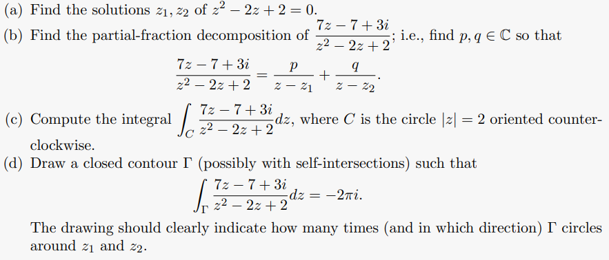 Solved Complex Analysis question. Don't copy any other | Chegg.com