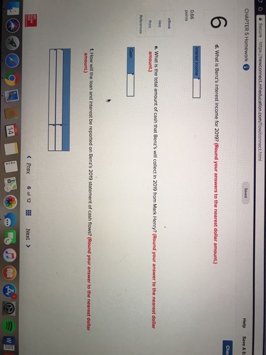 Solved CHAPTER 5H Help Save & Exit 6 On May 1, 2018, Benz's | Chegg.com