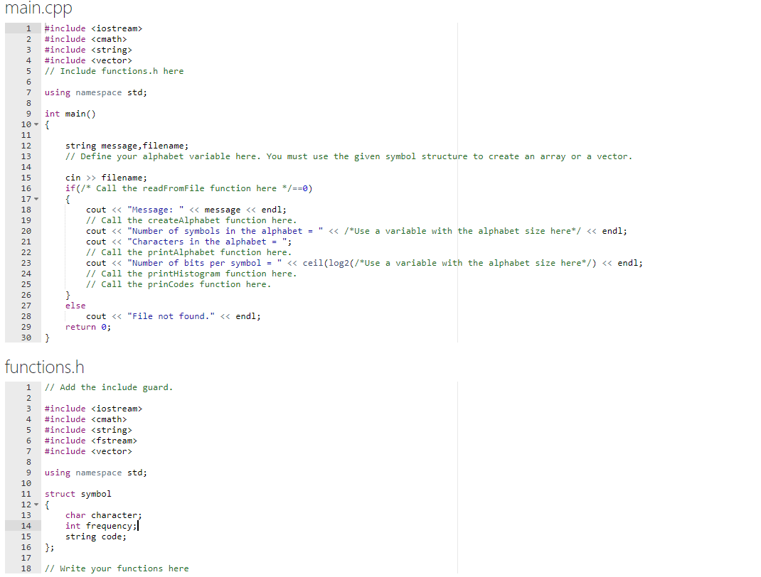 Solved Complete The User Defined Library Functions H