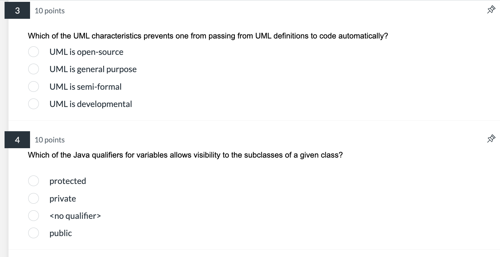 Solved Which of the UML characteristics prevents one from | Chegg.com