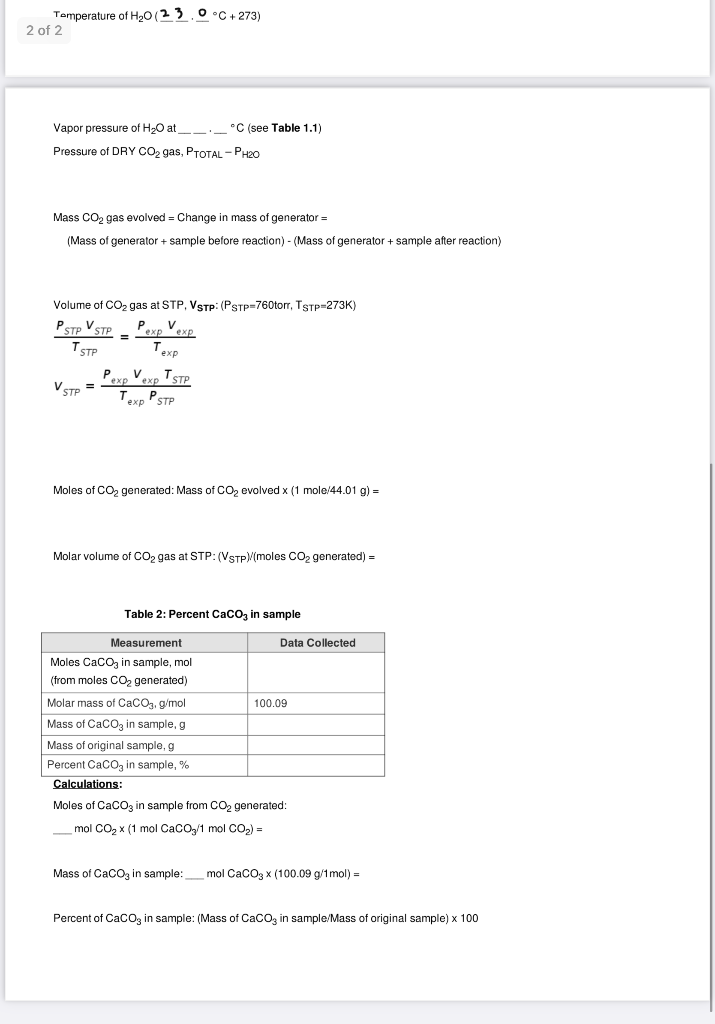 Solved Data Sheet NA? 1. Write the balanced chemical | Chegg.com