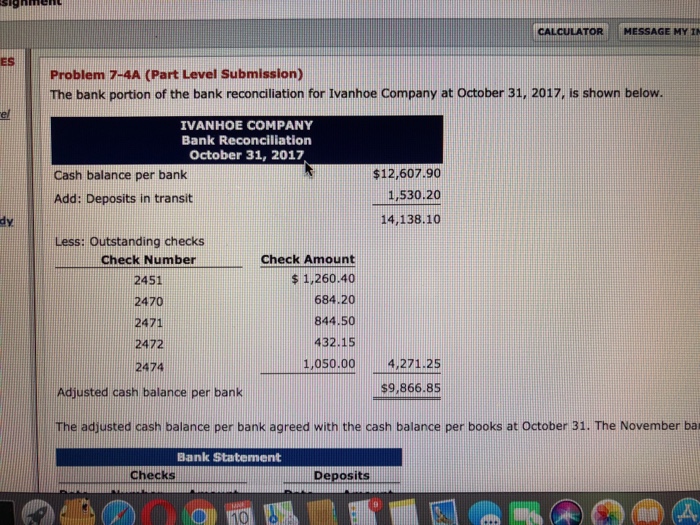 Solved CALCULATOR MESSAGE MY I Problem 7-AA (Part Level | Chegg.com