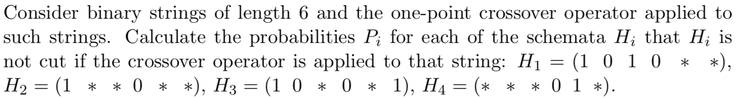 Consider binary strings of length 6 and the one-point | Chegg.com