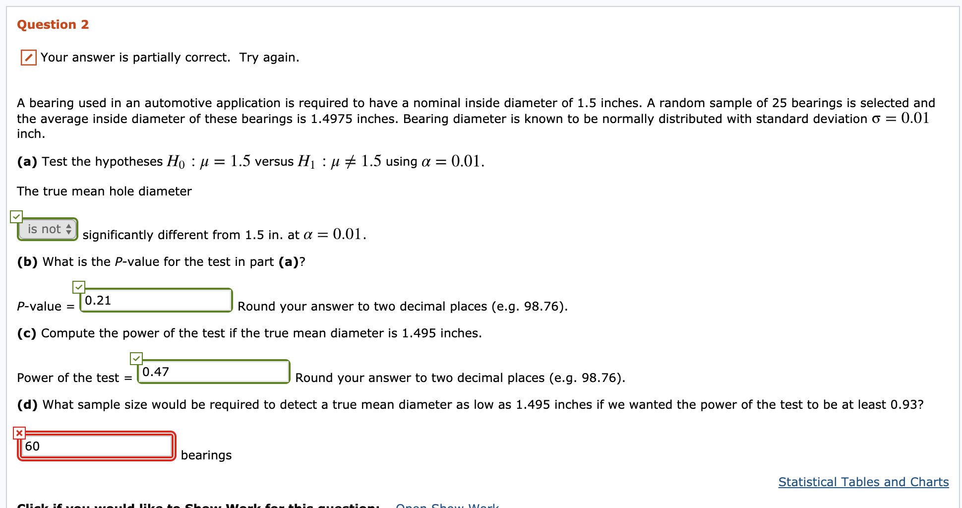 Solved Question 2 Your answer is partially correct. Try | Chegg.com