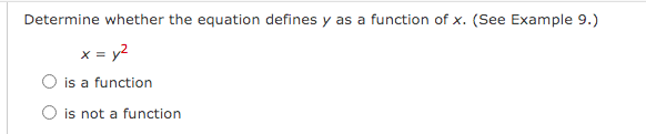 Solved Determine Whether The Equation Defines Y As A