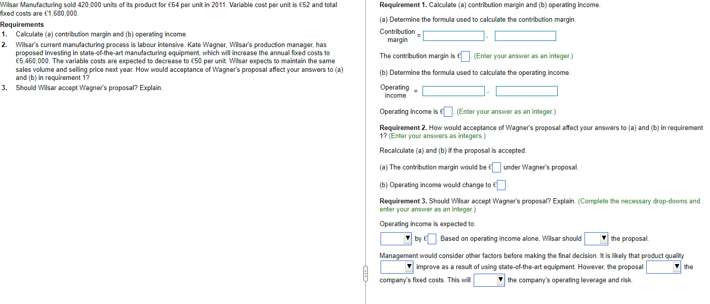 Solved Wilsar Manufacturing sold 420,000 units of its | Chegg.com