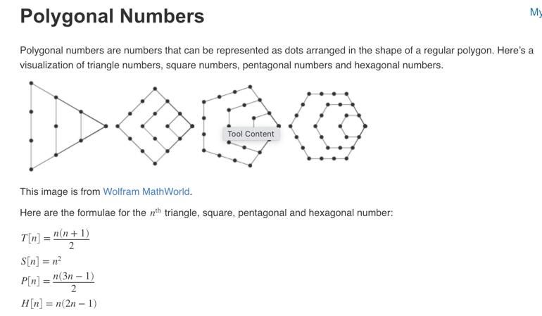 Solved My Polygonal Numbers Polygonal numbers are numbers | Chegg.com