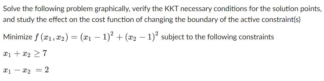 Solved Solve the following problem graphically, verify the | Chegg.com