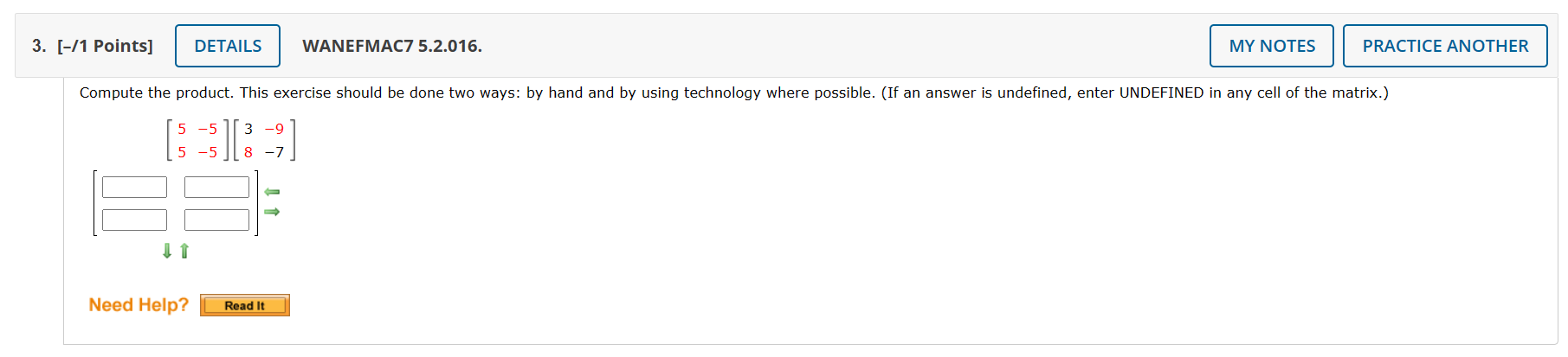 Solved [55−5−5][38−9−7] | Chegg.com