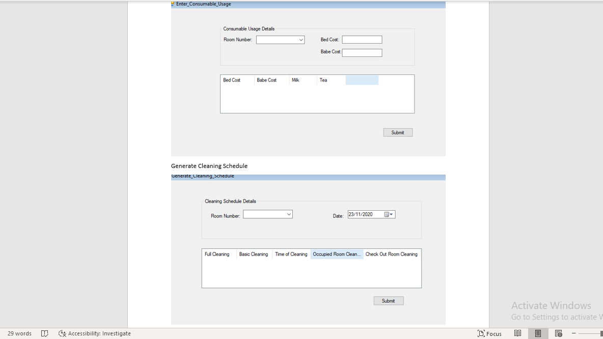 Solved Enter_Consumable_Usage Consumable Usage Details Room | Chegg.com