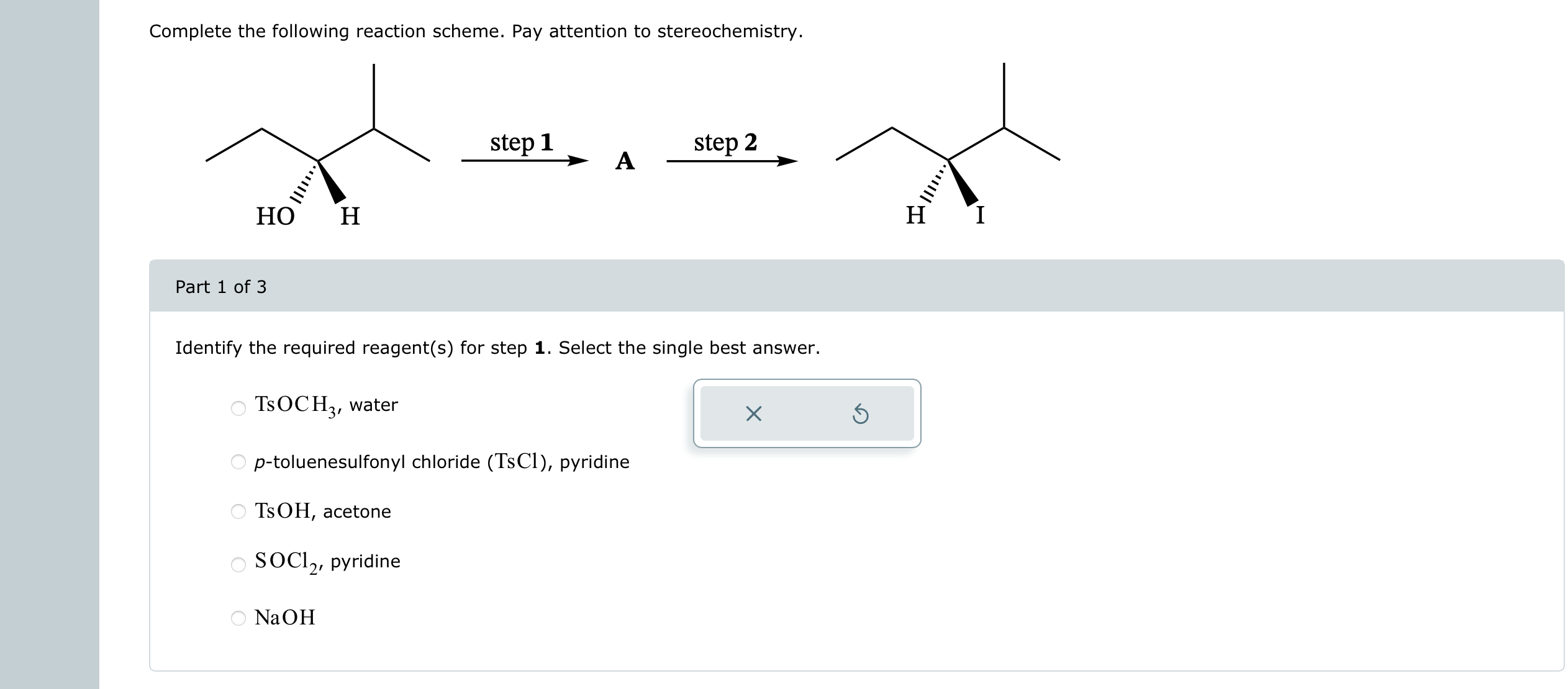 Solved Identify the required reagent(s) for step 2. Select | Chegg.com