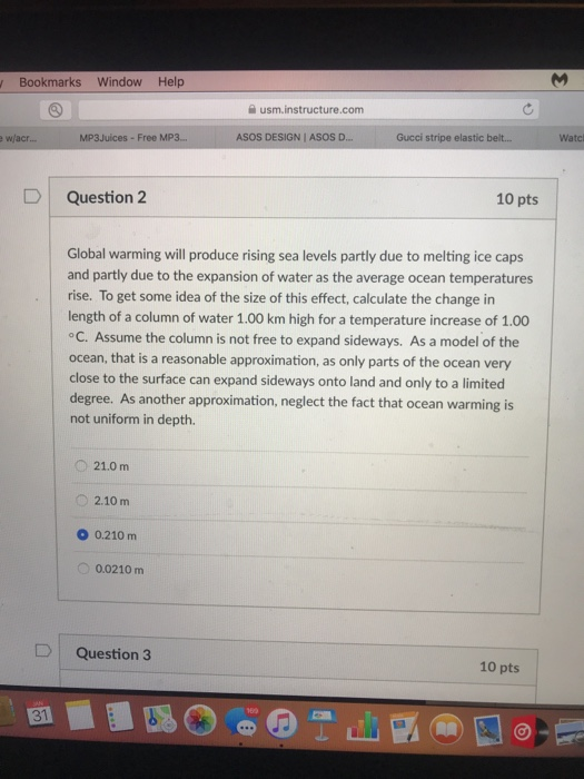 Solved Bookmarks Window Help usm.instructure.com w/acr... | Chegg.com