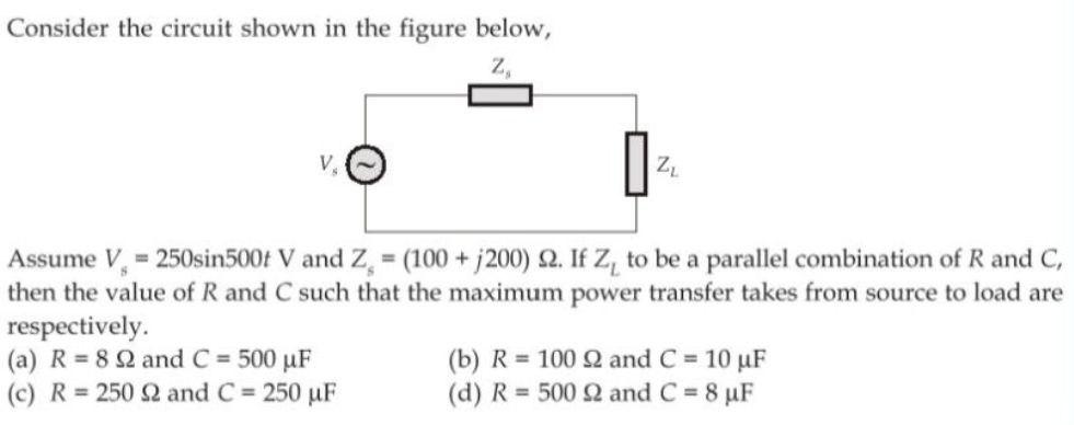 Solved Consider the circuit shown in the figure below, Z V | Chegg.com