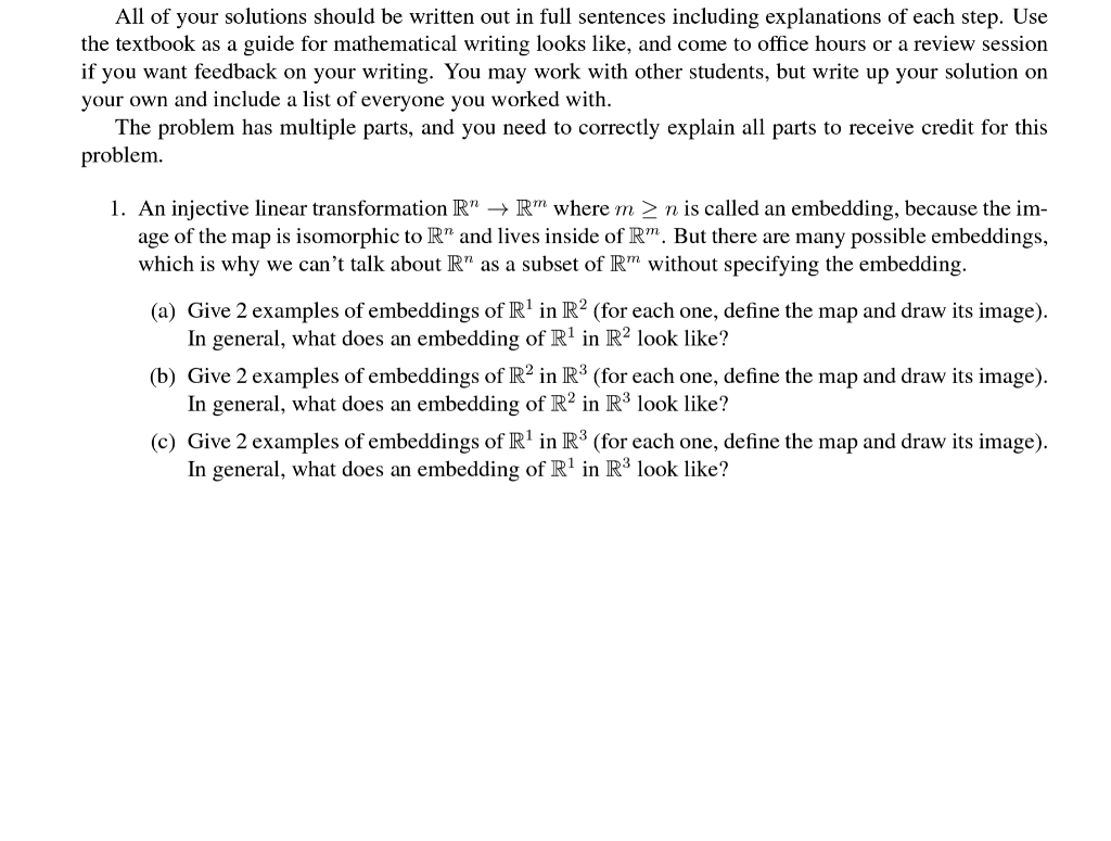 All of your solutions should be written out in full | Chegg.com