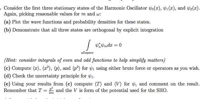 Solved - Consider the first three stationary states of the | Chegg.com