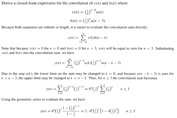Derive a closed-form expression for the convolution | Chegg.com