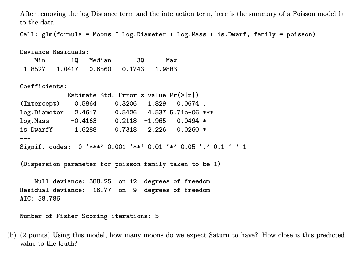 Solved 2. (10 points) (Source: The Statistical Sleuth.) In | Chegg.com