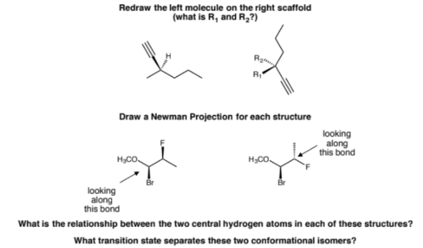 Solved Redraw the left molecule on the right scaffold (what | Chegg.com