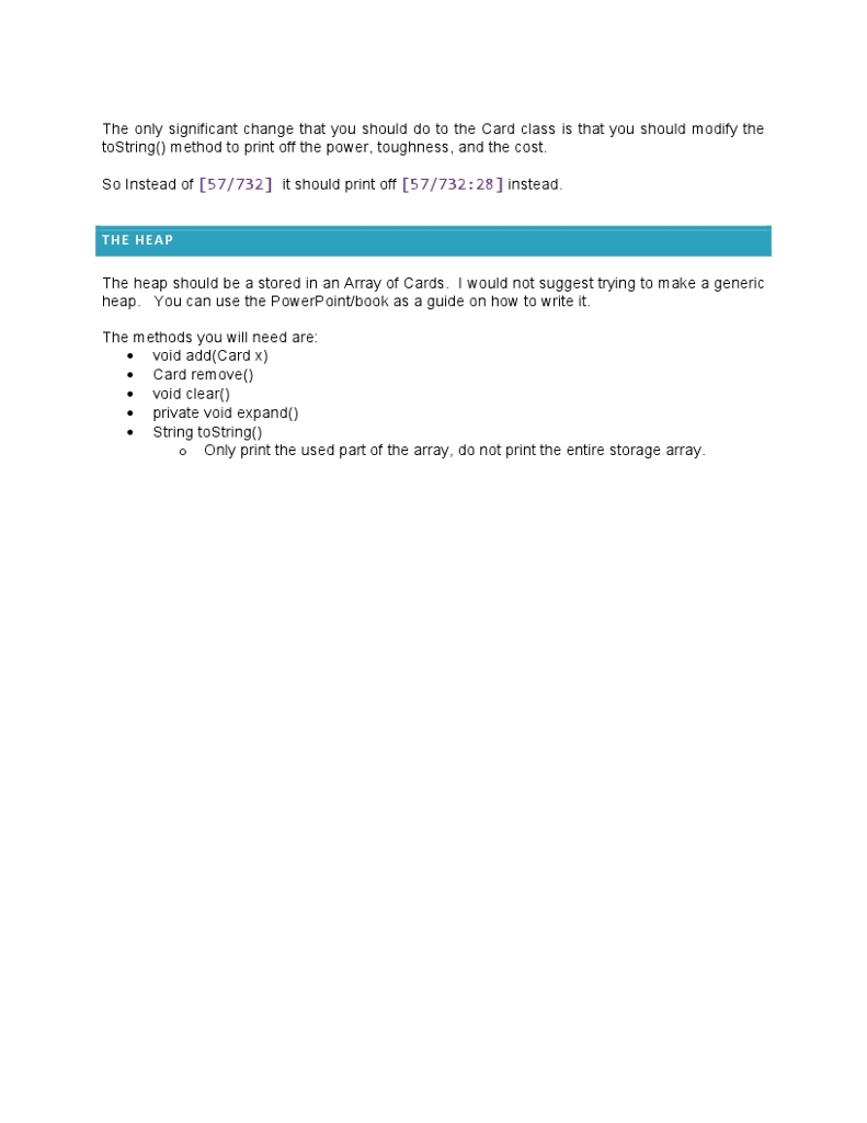 CS145-PROGRAMMING ASSIGNMENT #8 MORE WITH CARDS | Chegg.com