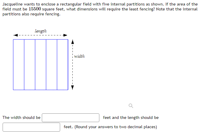 Solved Jacqueline wants to enclose a rectangular field with | Chegg.com