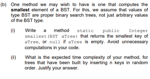 Solved 3. This question is about binary search trees (BSTs). | Chegg.com