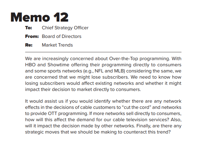 Solved We are increasingly concerned about Over-the-Top | Chegg.com