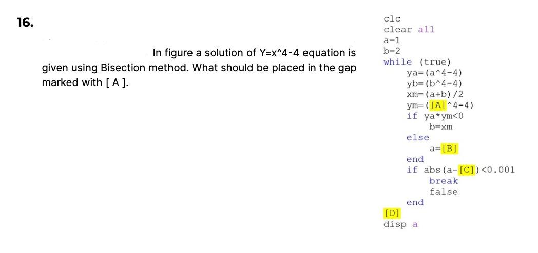 Solved 16. In figure a solution of Y=x^4-4 equation is given | Chegg.com