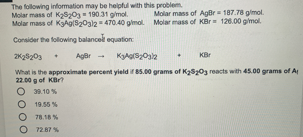 Solved The following information may be helpful with this | Chegg.com